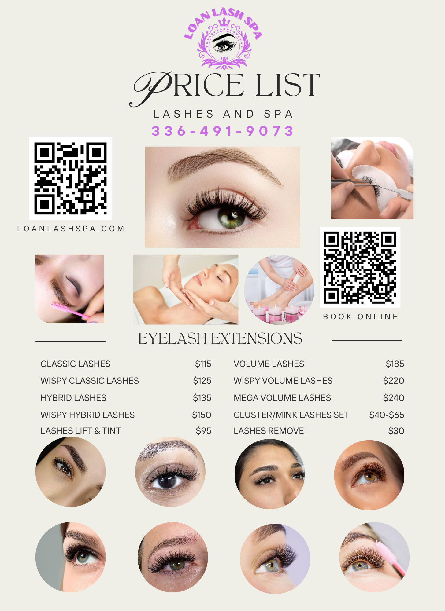 Prices – Loan Lash Spa